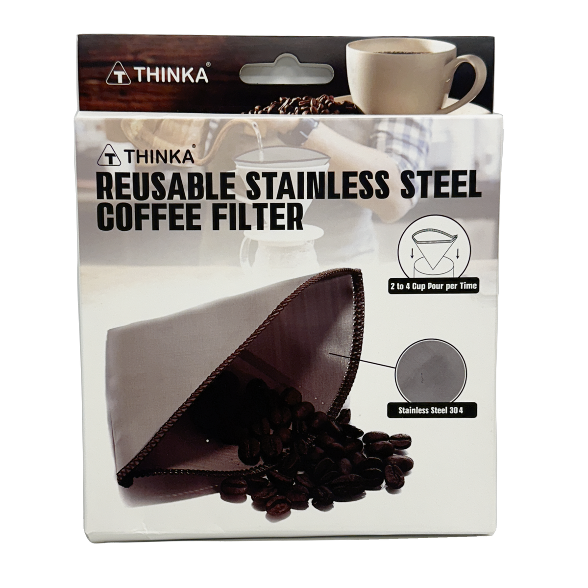 Reusable Stainless Steel Coffee Filter – THINKA CANADA