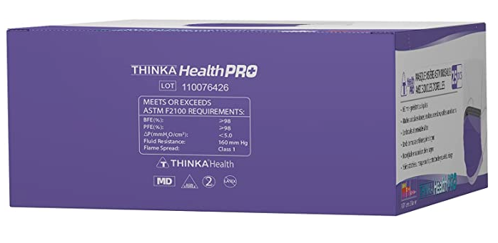 Procedure Visor Mask ASTM Level 3 with Earloops (25 pieces) – THINKA CANADA